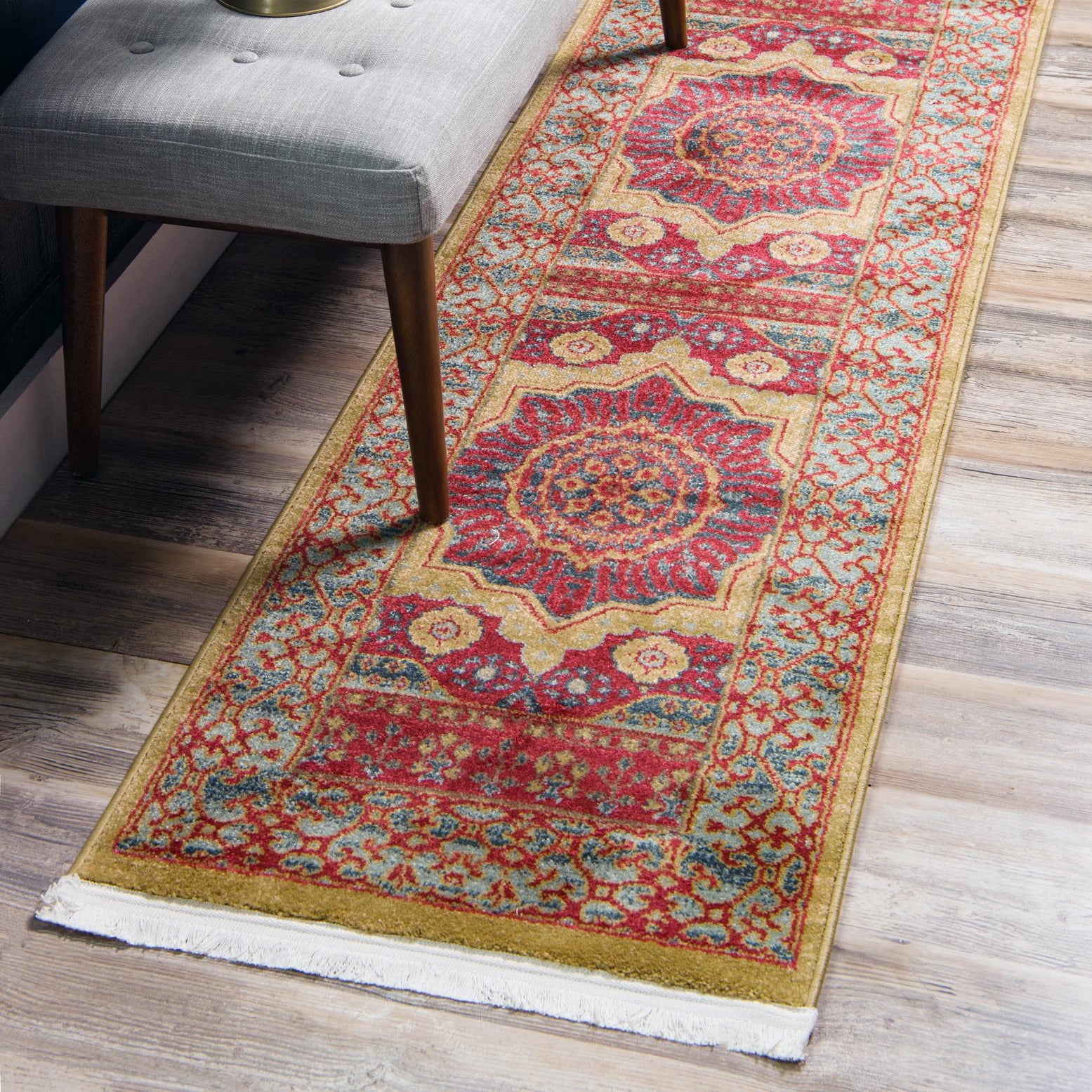 Unique Loom Palace Collection Area Rug - Saray (2' x 6' 1" Runner Red ...