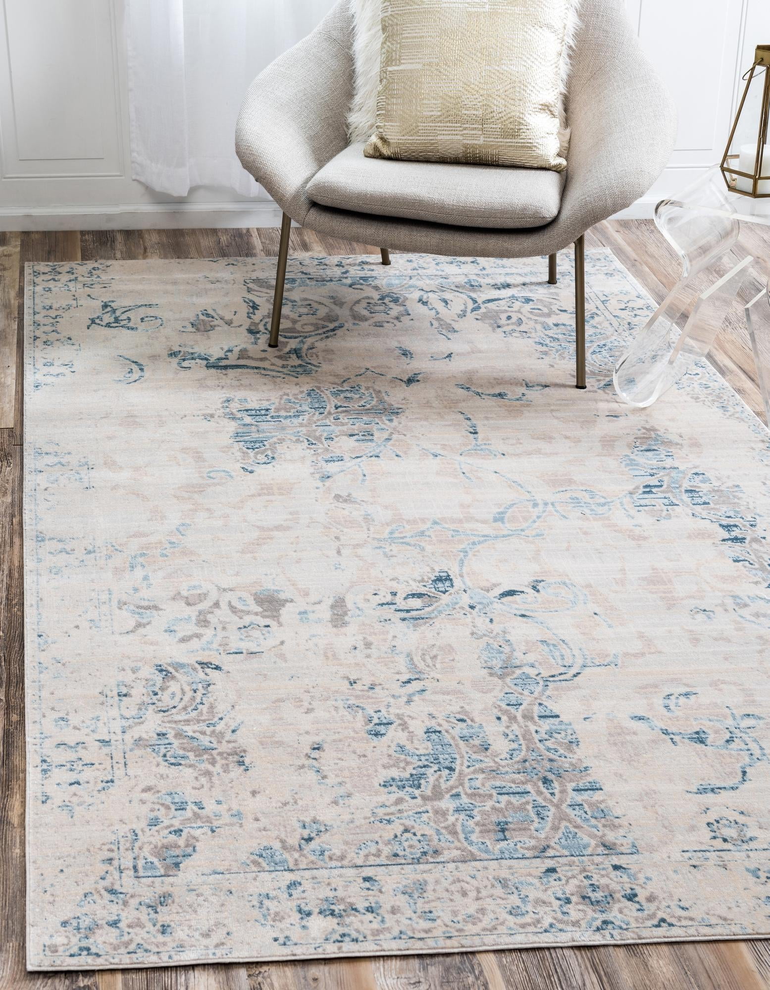 Unique Loom Paris Collection Area Rug - Beech (4' 1" x 6' 1" Rectangle ...