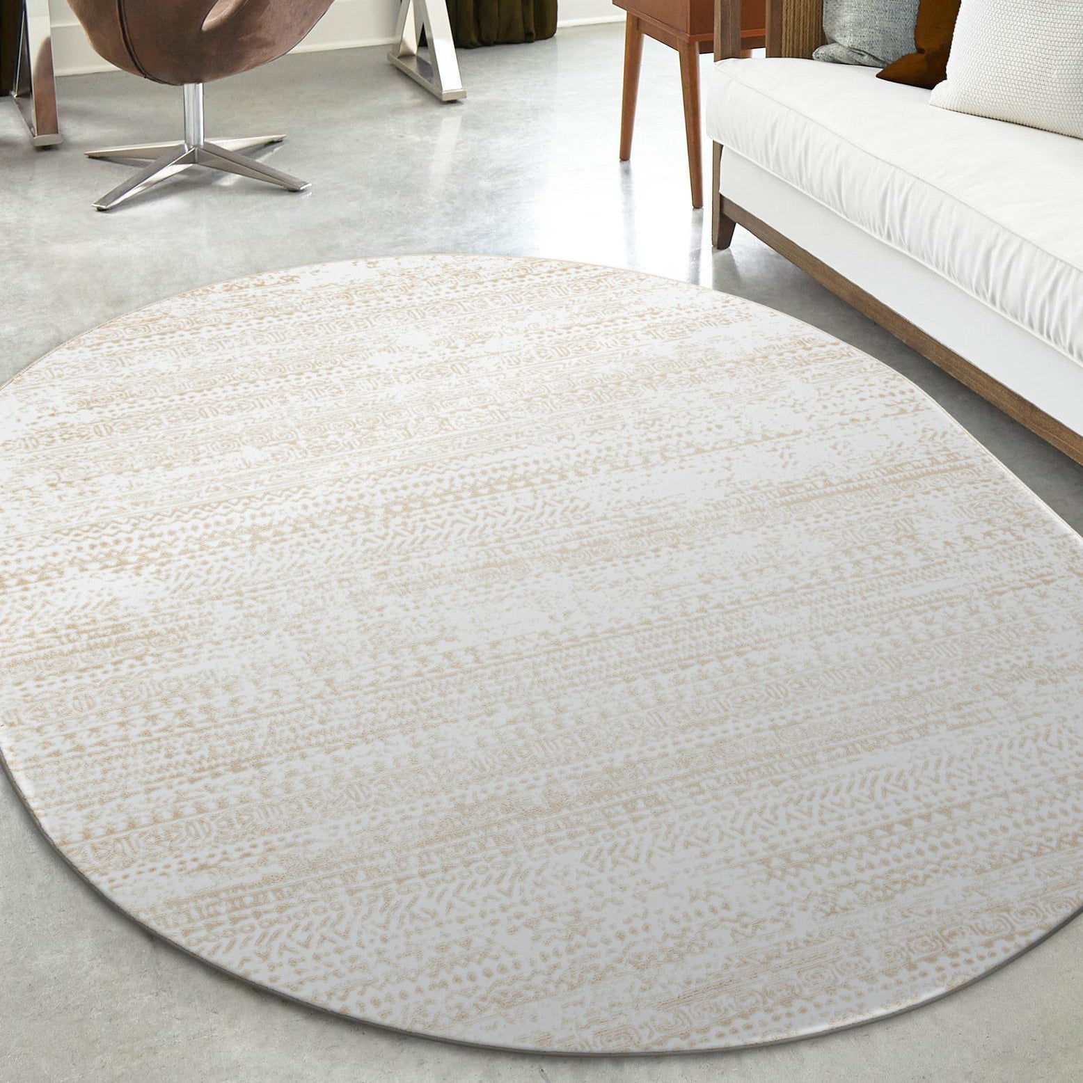 Unique Loom Hermitage Collection Area Rug - Pavilion (5' 3" x 8' Oval ...