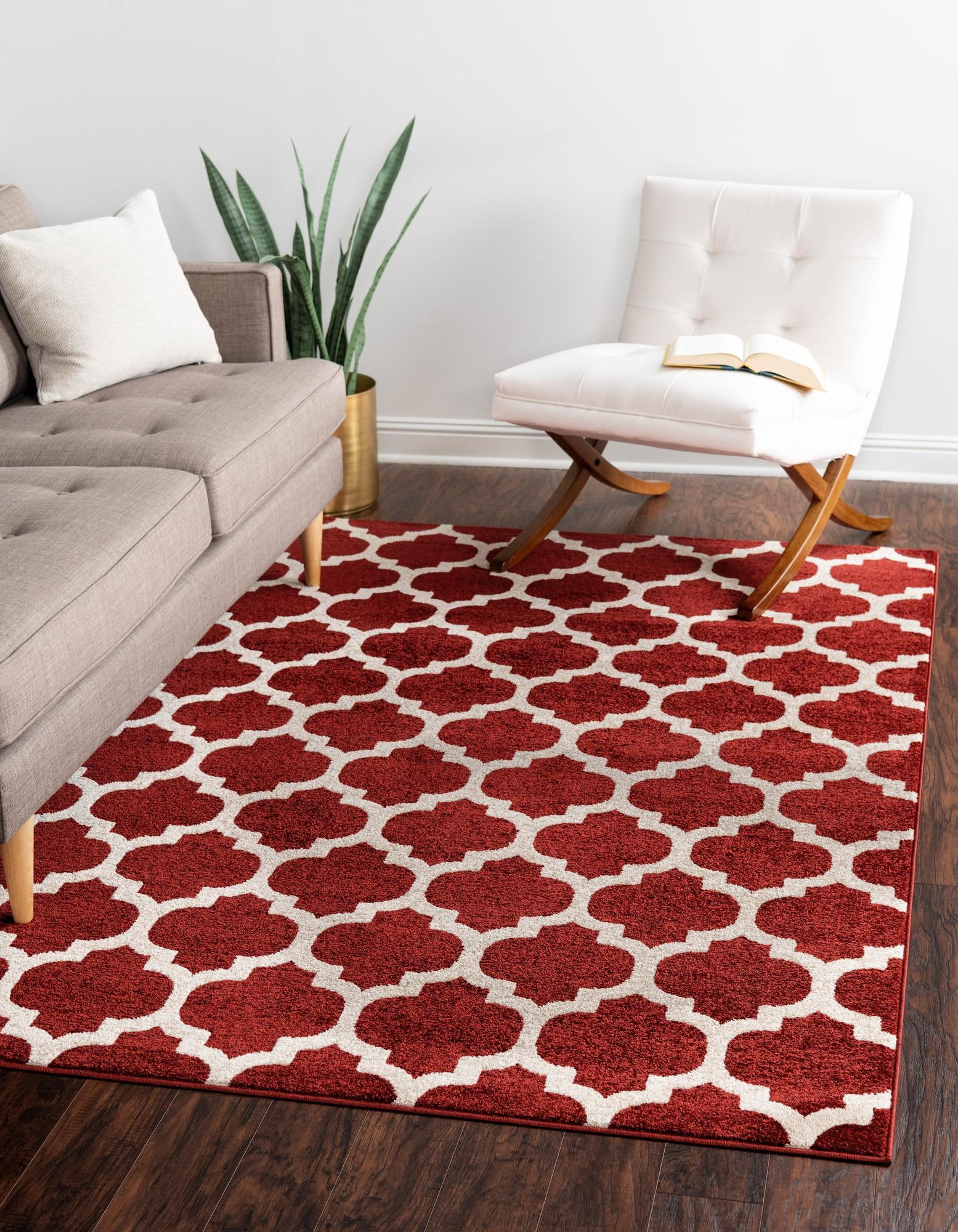 Unique Loom Trellis Collection Area Rug - Philadelphia (5' 1" x 8 ...
