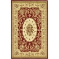 Unique Loom Phillipe Versailles Rug Red/Cream 5' 3" x 8' Rectangle ...