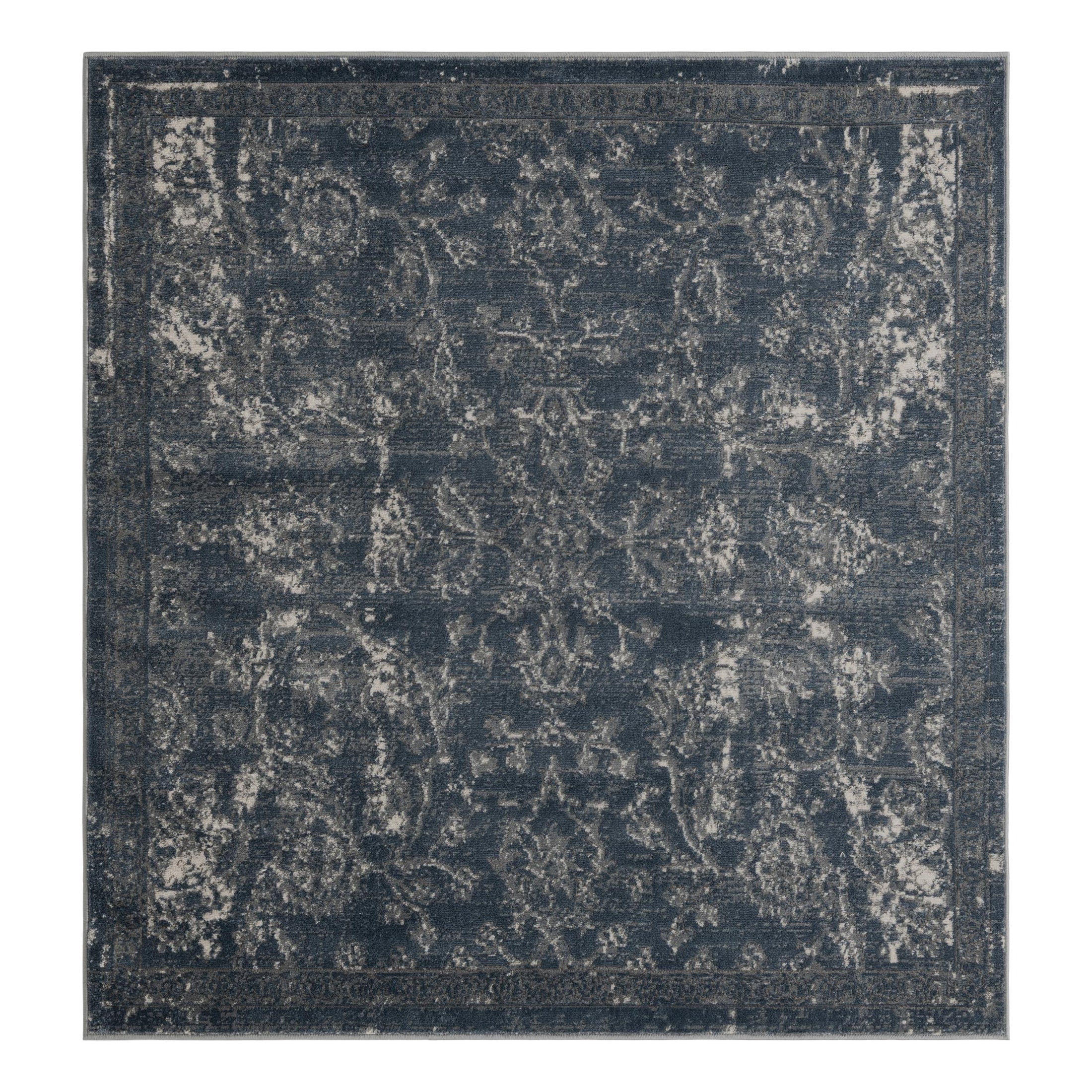 Unique Loom Portland Collection Area Rug - Albany (6' 1" Square Blue ...