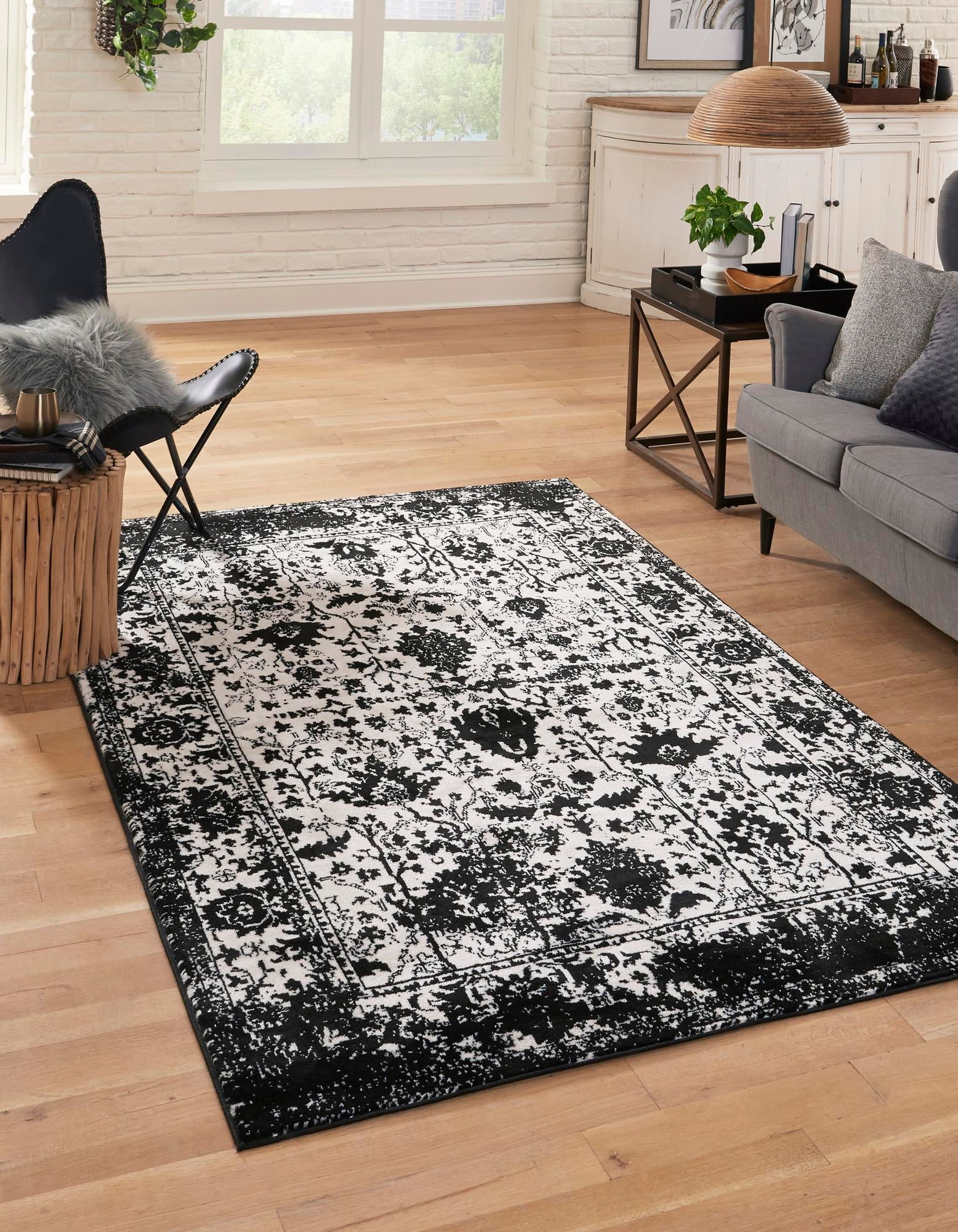 Unique Loom Portland Collection Area Rug - Central (7' 10" x 11 ...