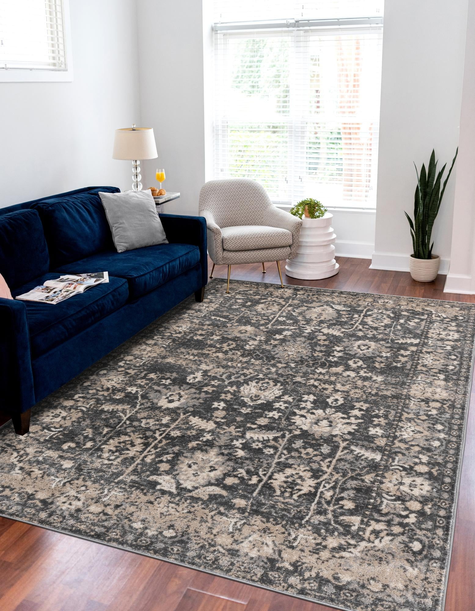 Unique Loom Portland Collection Area Rug - Central (7' 10" x 11 ...