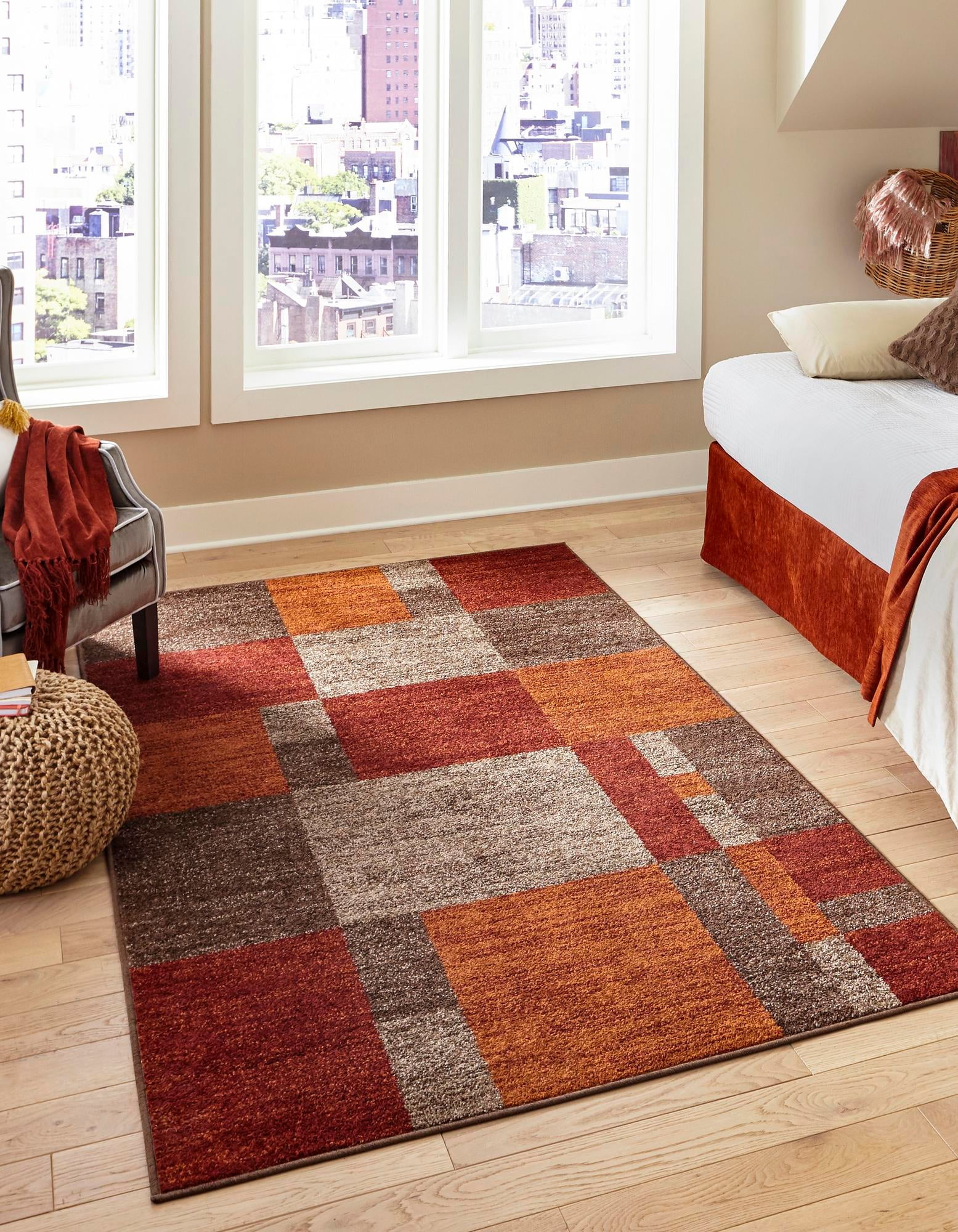 Unique Loom Providence Autumn Rug Multi 3' 3" x 5' 3" Rectangle ...