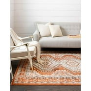 Unique Loom Medallion Richmond Rug Pink/Ivory 7' 10" x 10' Oval ...