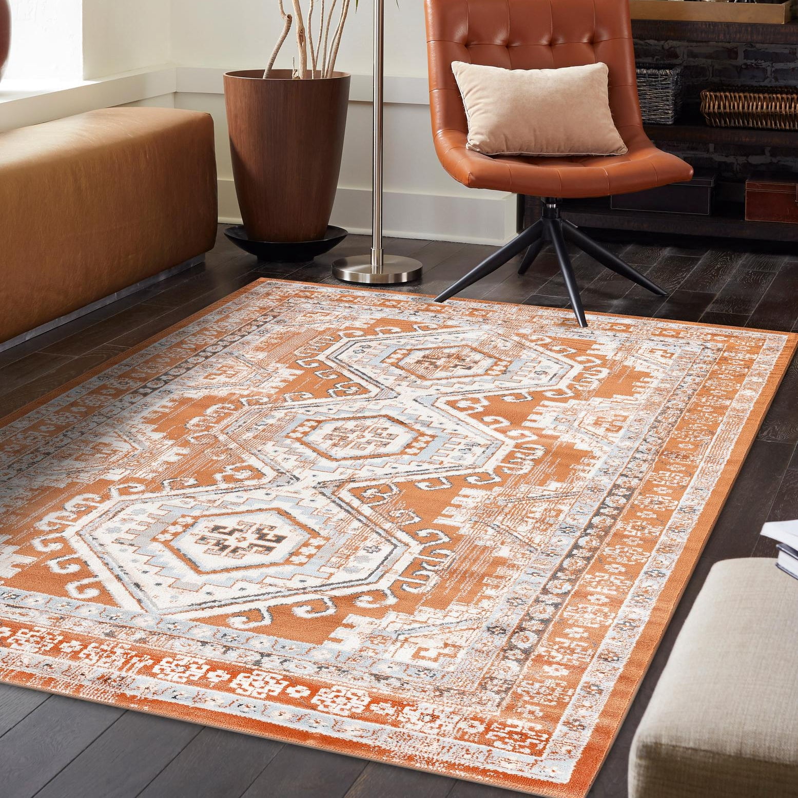 Unique Loom Charlotte Collection Area Rug - Quail (2' x 3' 1" Rectangle ...