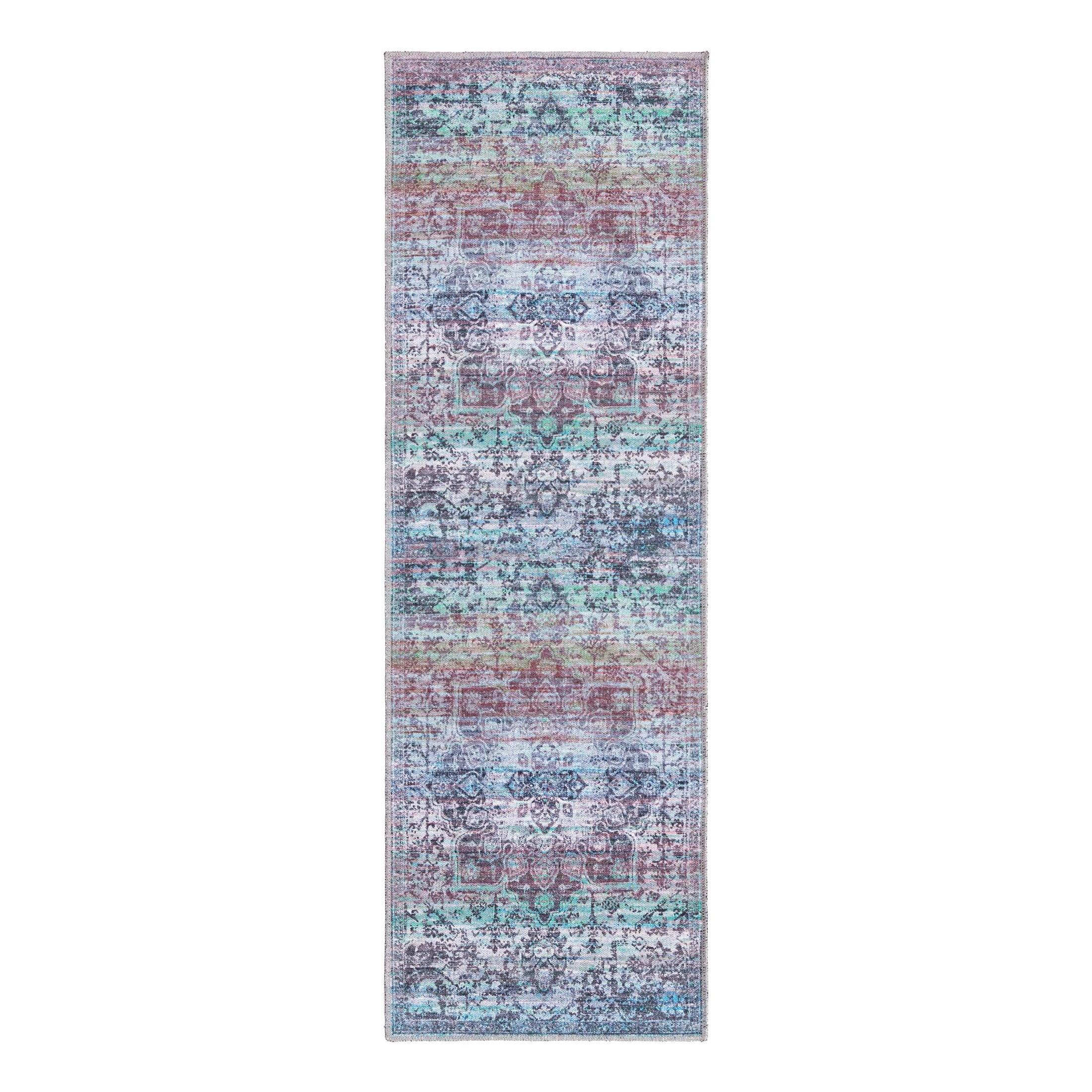 Unique Loom Renaissance Collection Area Rug - Roma (2' x 6' Runner Blue ...