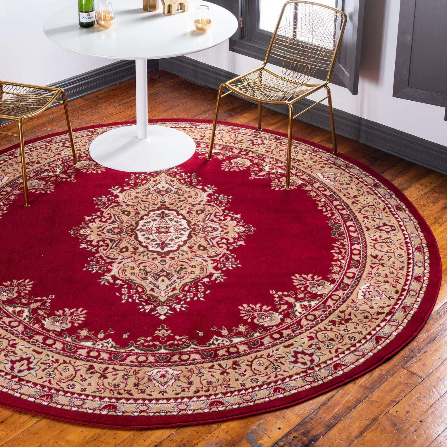 Unique Loom Reza Collection Area Rug - Washington (7' 10" Round ...