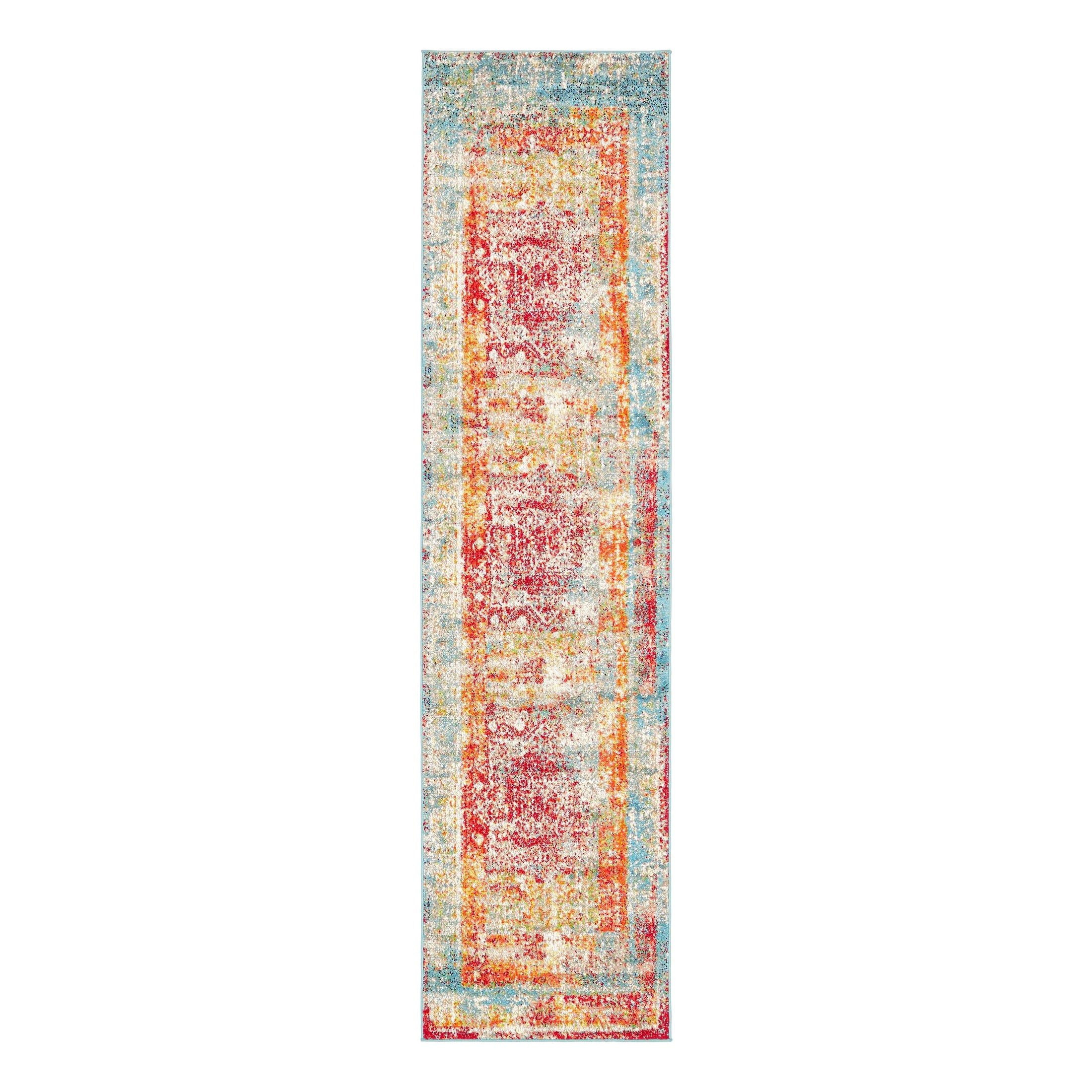 Unique Loom Rosso Collection Area Rug - Cavalli (2' 7" x 10' Runner ...
