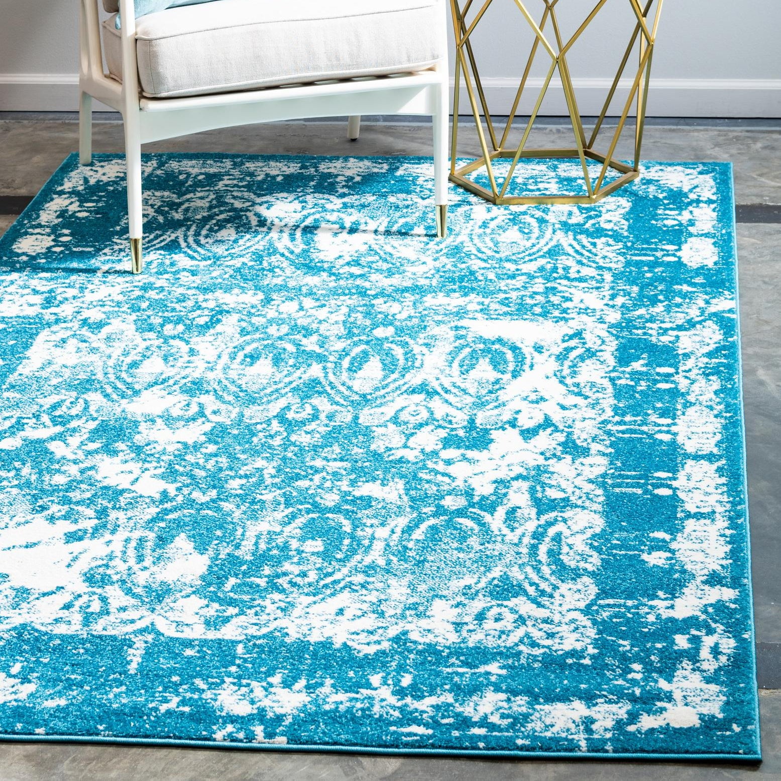 Unique Loom Rosso Collection Area Rug - Vivaldi (9' x 12' 2" Rectangle ...