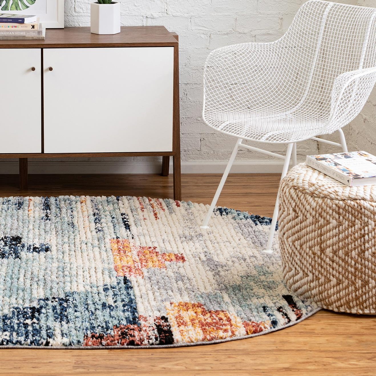 Unique Loom Tucson Collection Area Rug - Sabino (4' x 6' Oval Multi ...