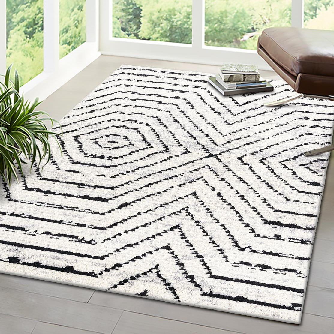 Unique Loom Tagine Collection Area Rug - Safiya (6' x 9' Rectangle ...