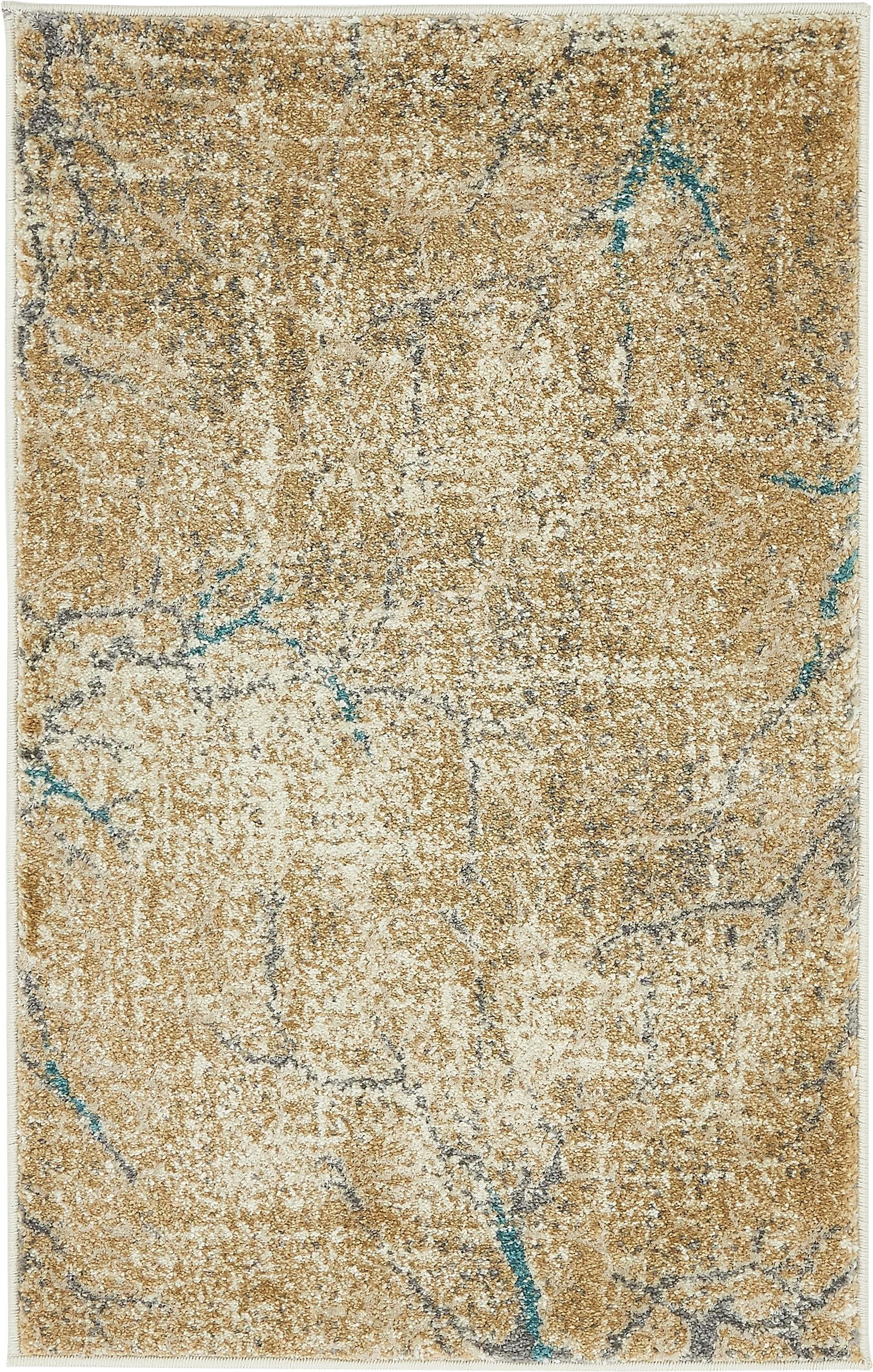 Unique Loom Sala Aurora Contemporary Floral Area Rug or Runner ...