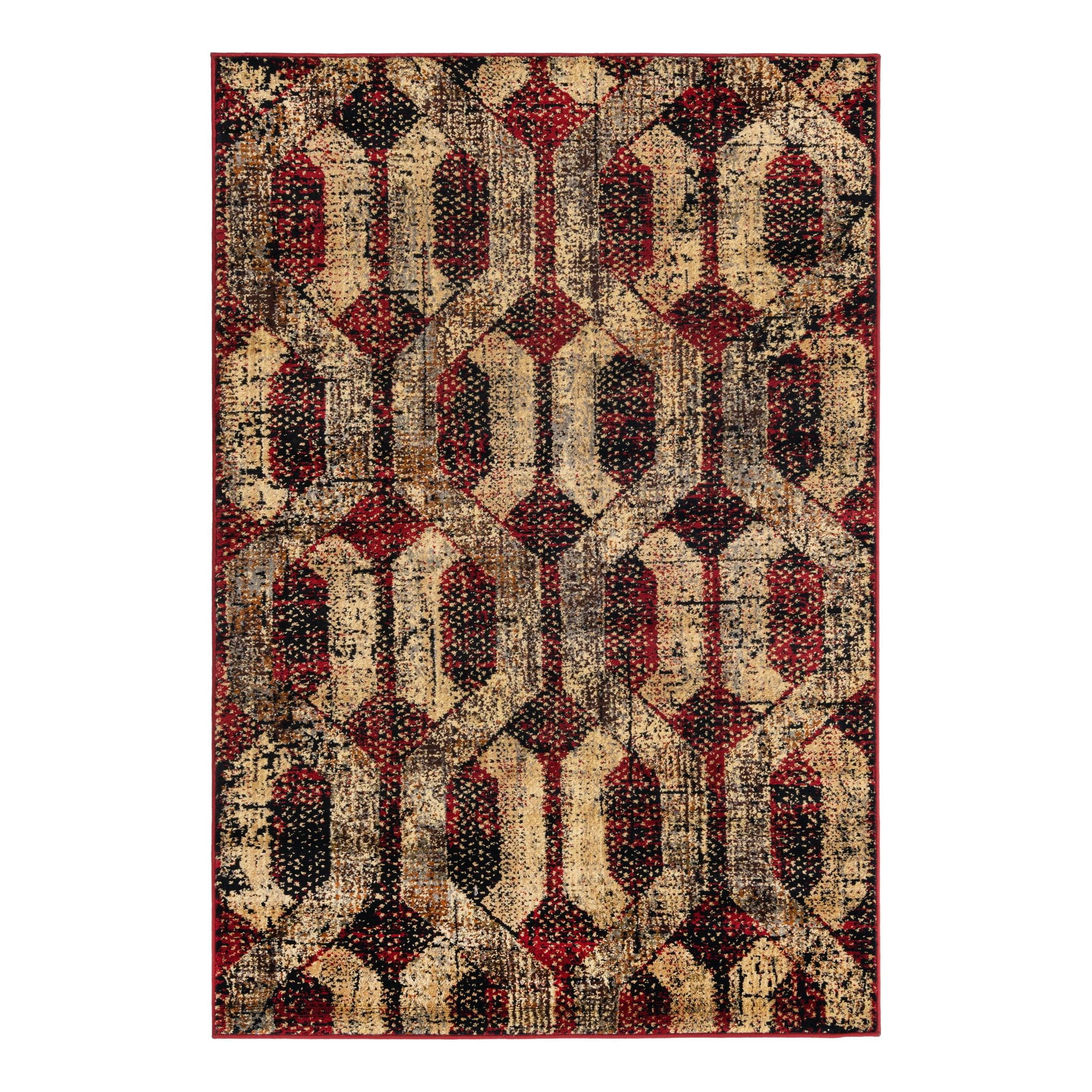 Unique Loom Saturn Collection Area Rug - Astra (4' x 6' Rectangle ...