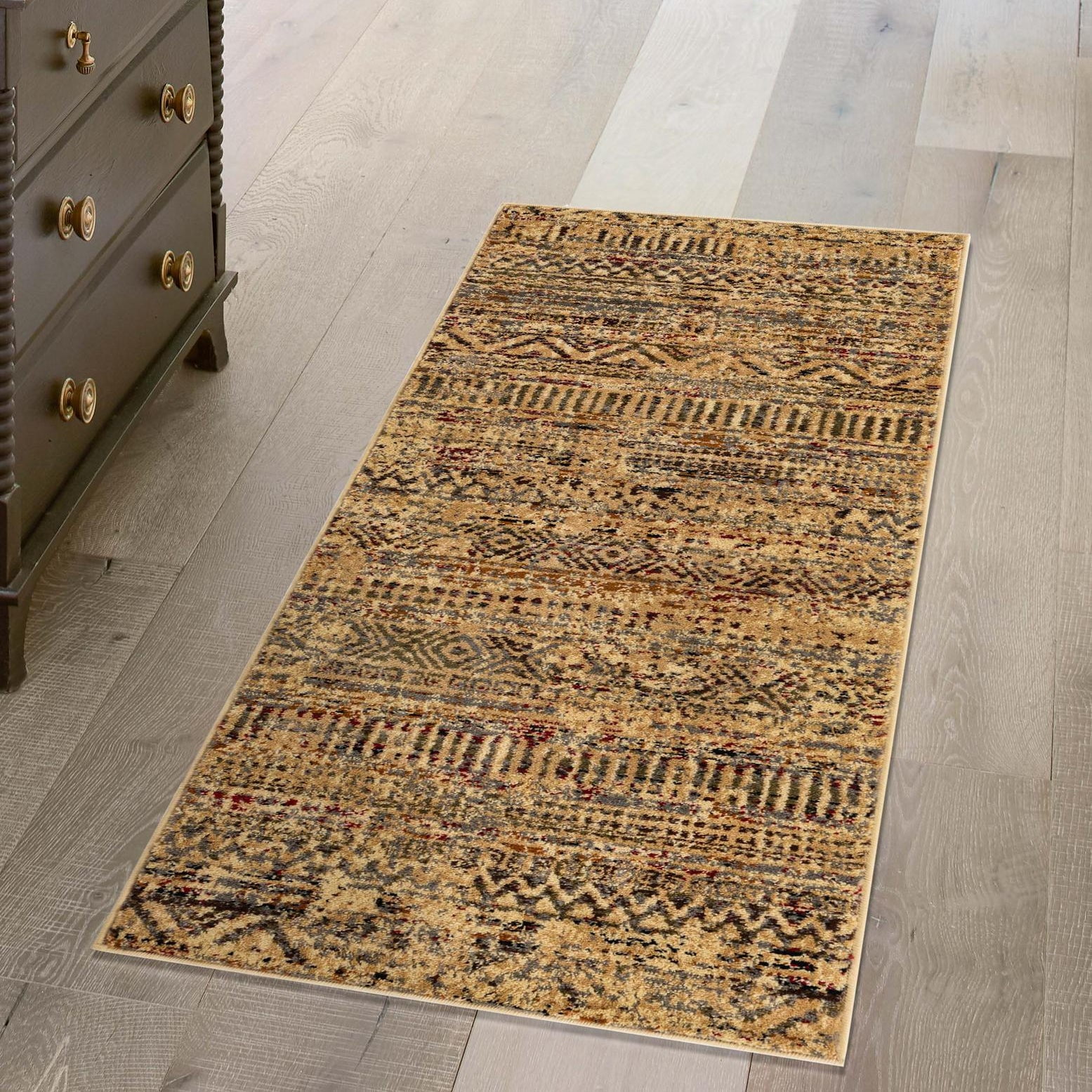 Unique Loom Saturn Collection Area Rug - Relay (2' 7" x 14' Runner ...