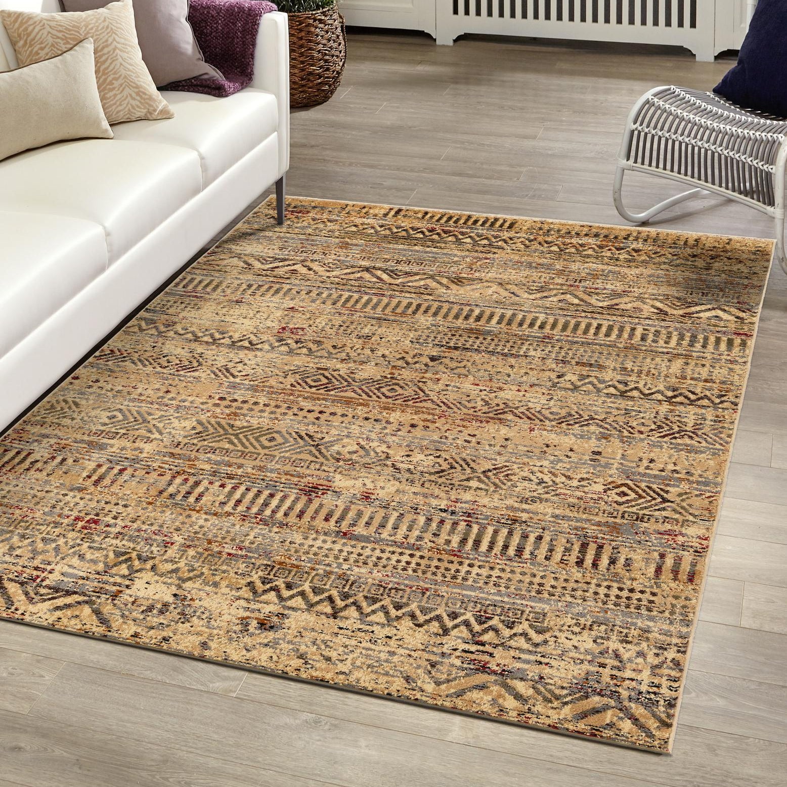 Unique Loom Saturn Collection Area Rug - Relay (2' x 3' 1" Rectangle ...
