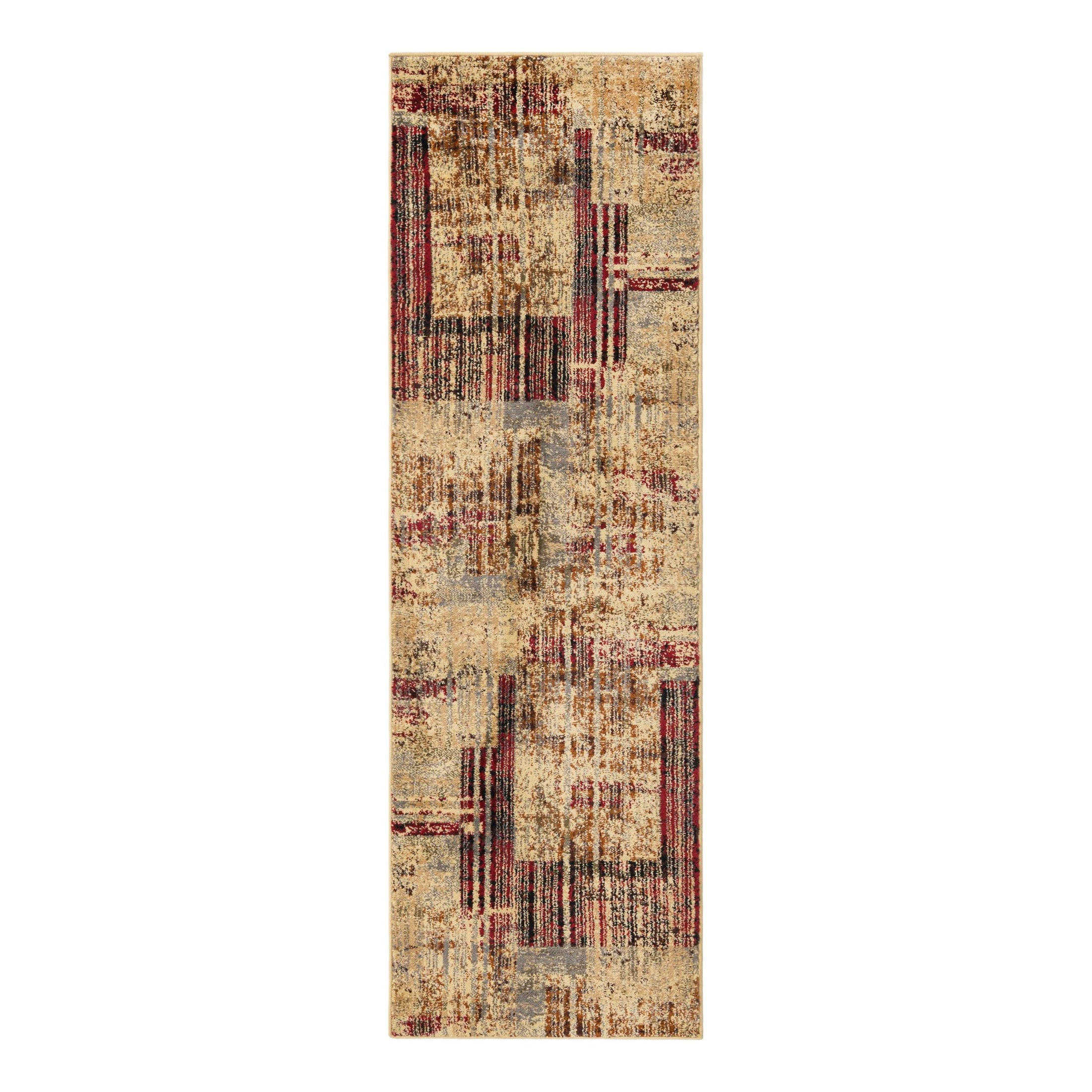 Unique Loom Saturn Collection Area Rug - Sky (2' 2" x 7' Runner Multi ...