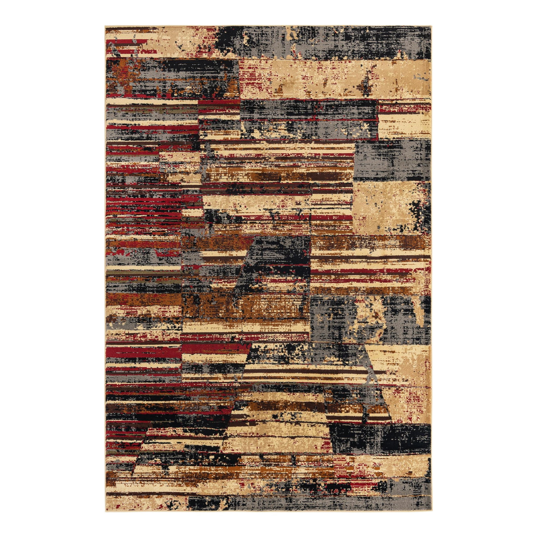 Unique Loom Saturn Collection Area Rug - Vue (6' x 9' Rectangle Multi ...