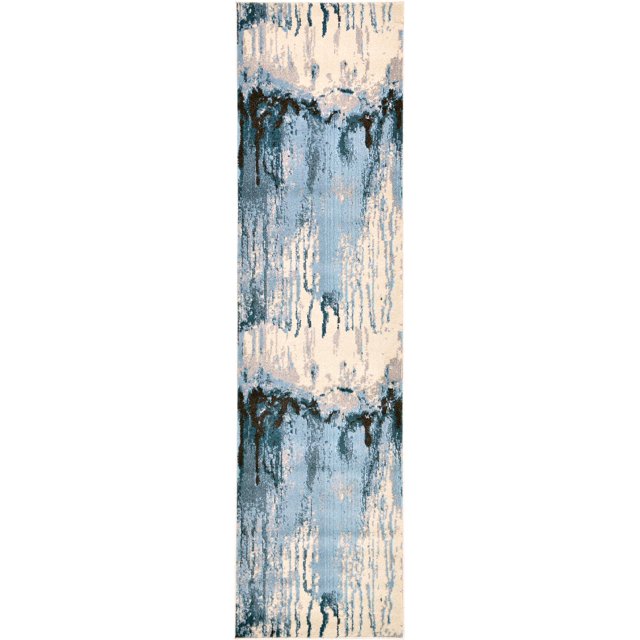 Unique Loom Sebastia Estrella Modern Abstract Area Rug or Runner ...