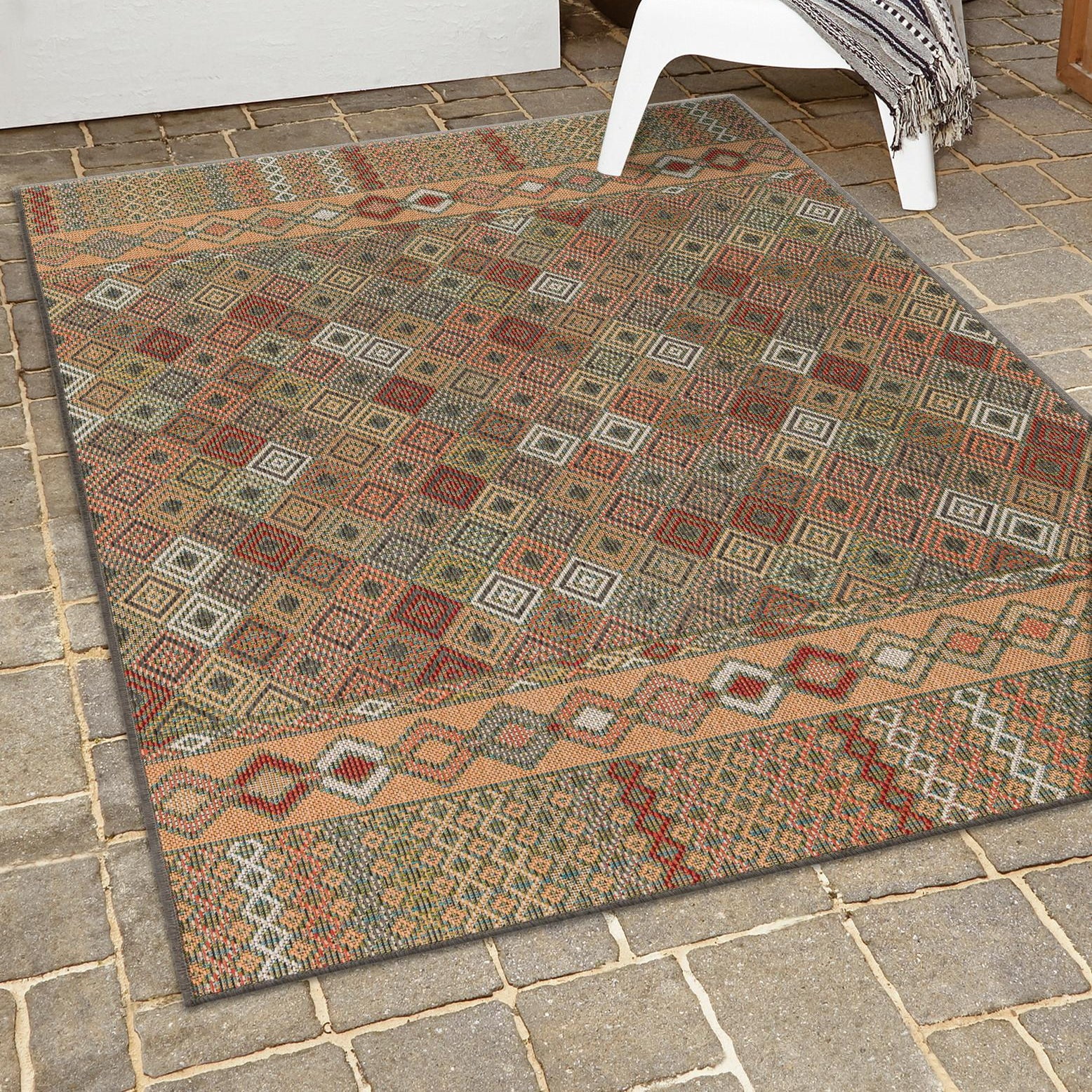 Unique Loom Baja Outdoor Collection Area Rug - Socarro (6' x 9 ...