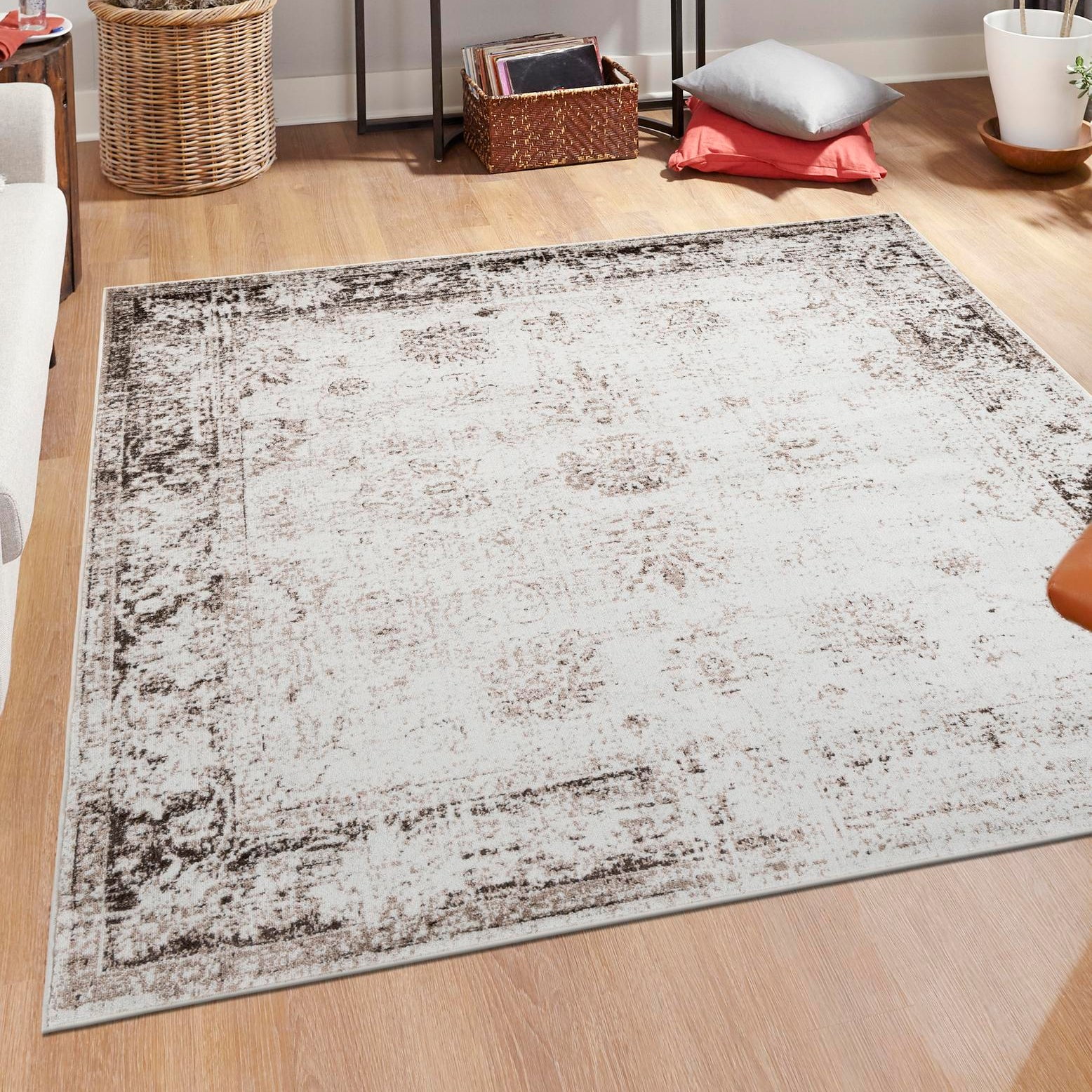 Unique Loom Sofia Collection Area Rug - Casino (12' Square Beige/Tan ...