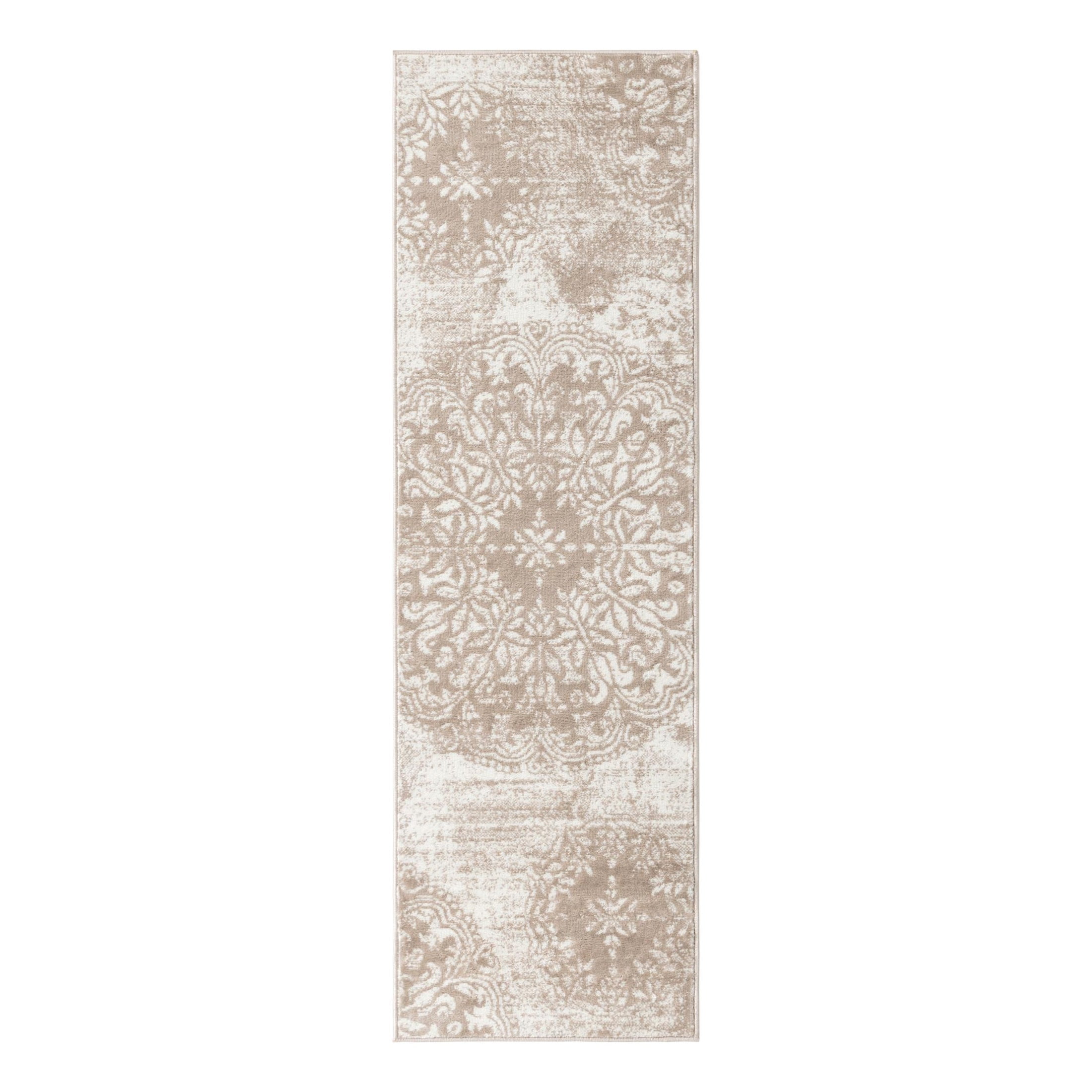 Unique Loom Sofia Collection Area Rug - Grand (2' x 6' 7" Runner Beige ...