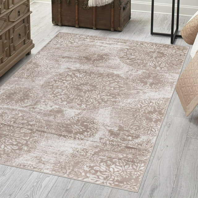 Unique Loom Sofia Collection Traditional Indoor Polypropylene Area Rug ...