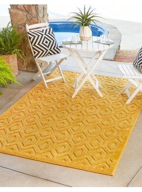 Outdoor Rugs in Patio & Outdoor Decor | Yellow - Walmart.com