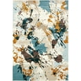 Unique Loom Splatter Chimera Modern Abstract Area Rug or Runner ...