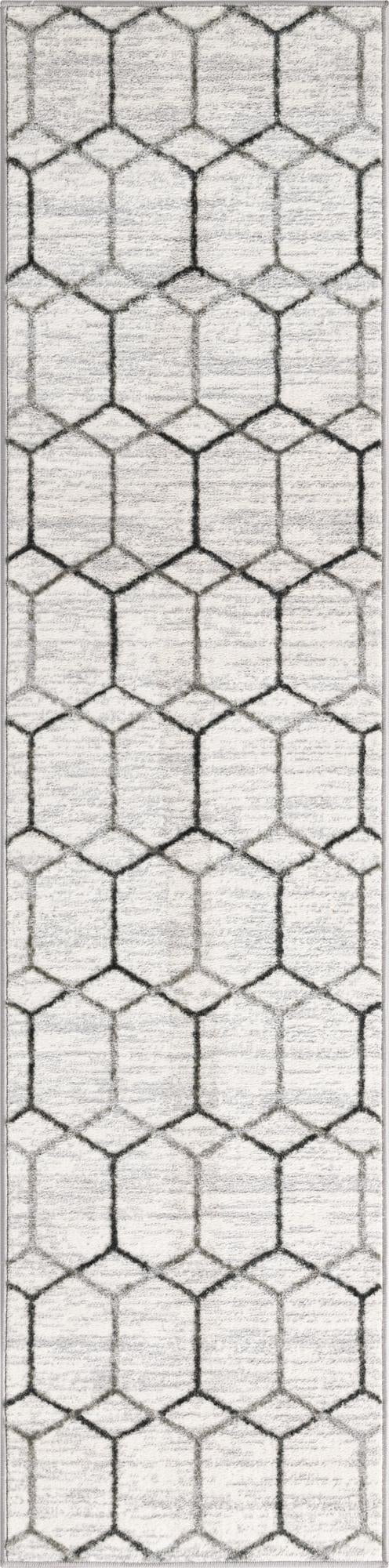 Unique Loom Matrix Trellis Collection Area Rug - Tile (2' x 8' Runner ...