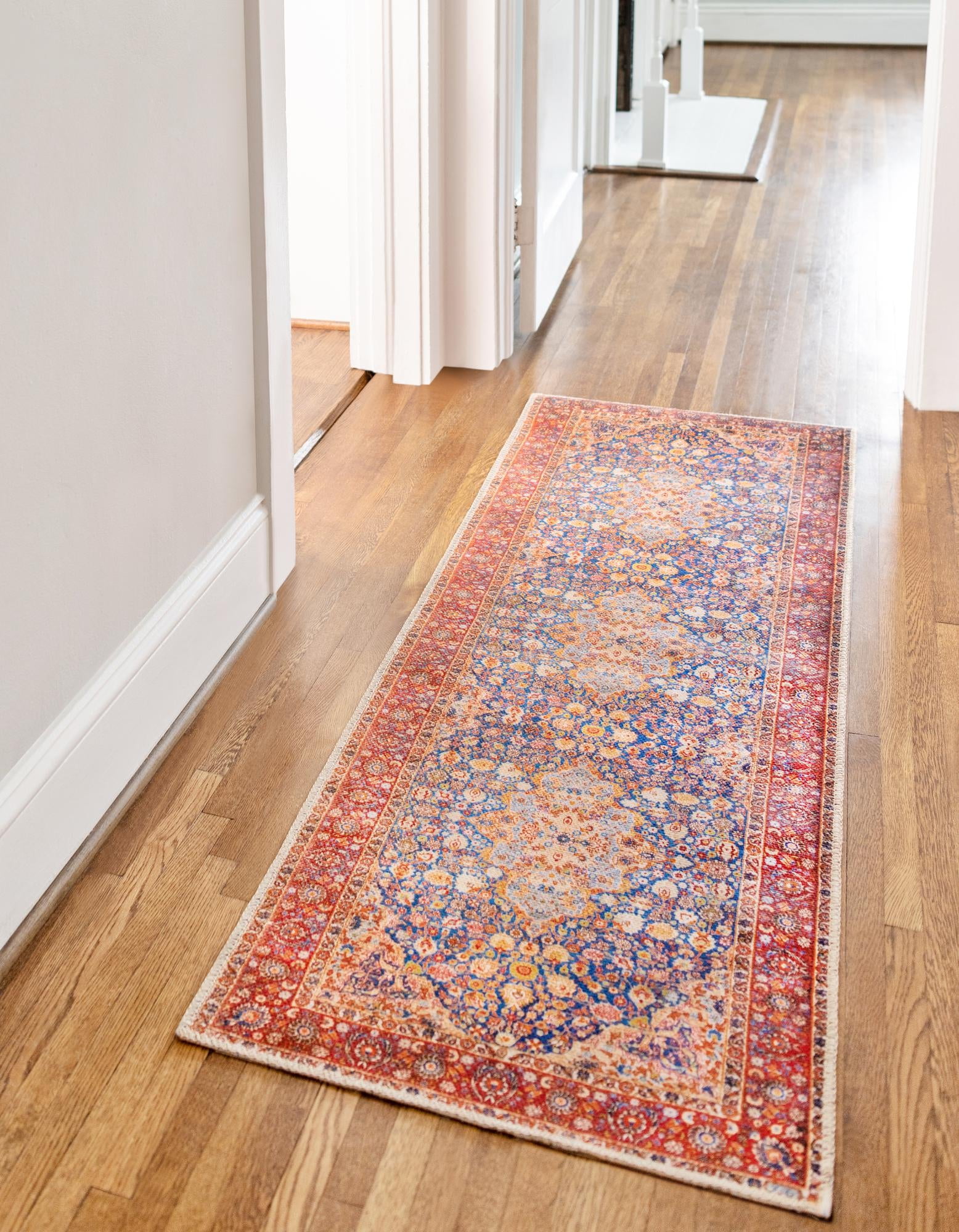 Unique Loom Timeless Collection Area Rug - James (2' x 6' Runner Navy ...