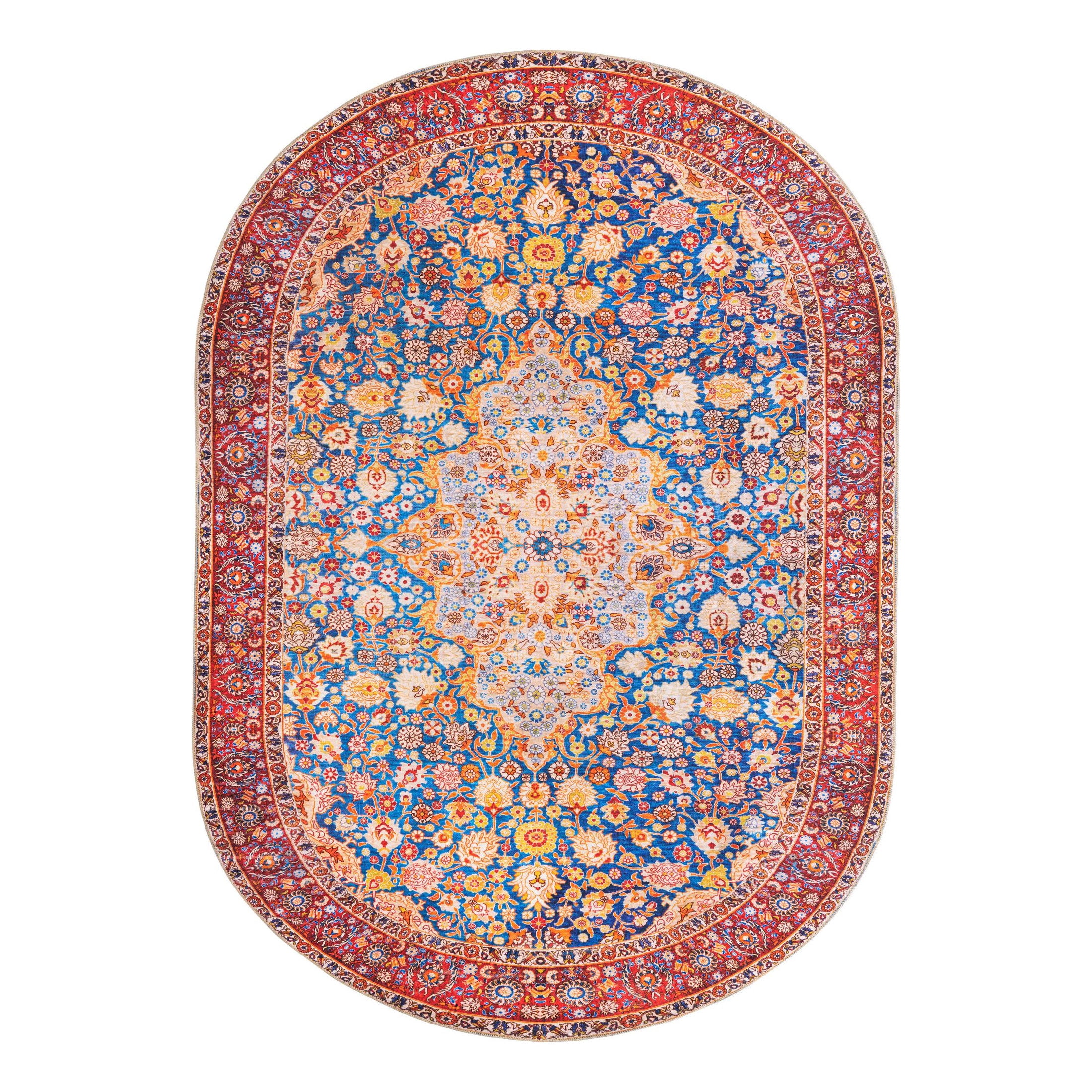 Unique Loom Timeless Collection Area Rug - James (7' 6" x 10' 6" Oval ...