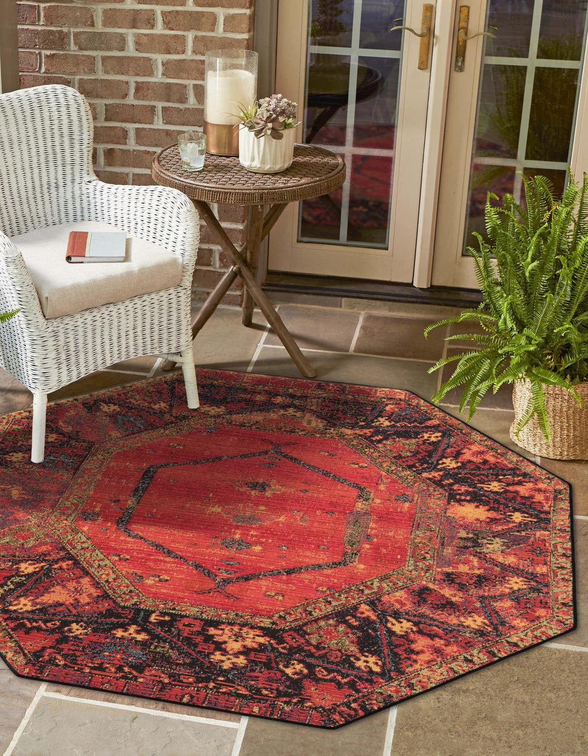 Unique Loom Tortuguero Outdoor Tribal Rug - Walmart.com