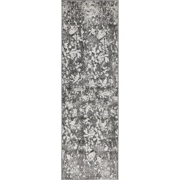 Unique Loom Calm Oasis Rug Cream/Ivory 8' x 10' Rectangle Abstract ...