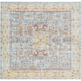 Unique Loom Austin Collection Area Rug - Tremolo (8' Square Light Blue ...