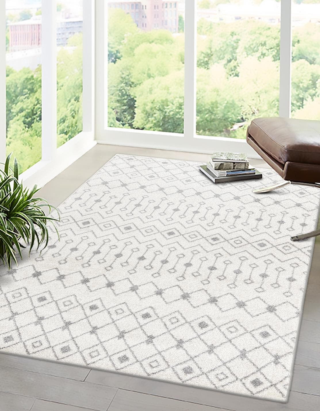 Unique Loom Tribal Trellis Collection Area Rug - Alaoui (10' 8" x 14 ...