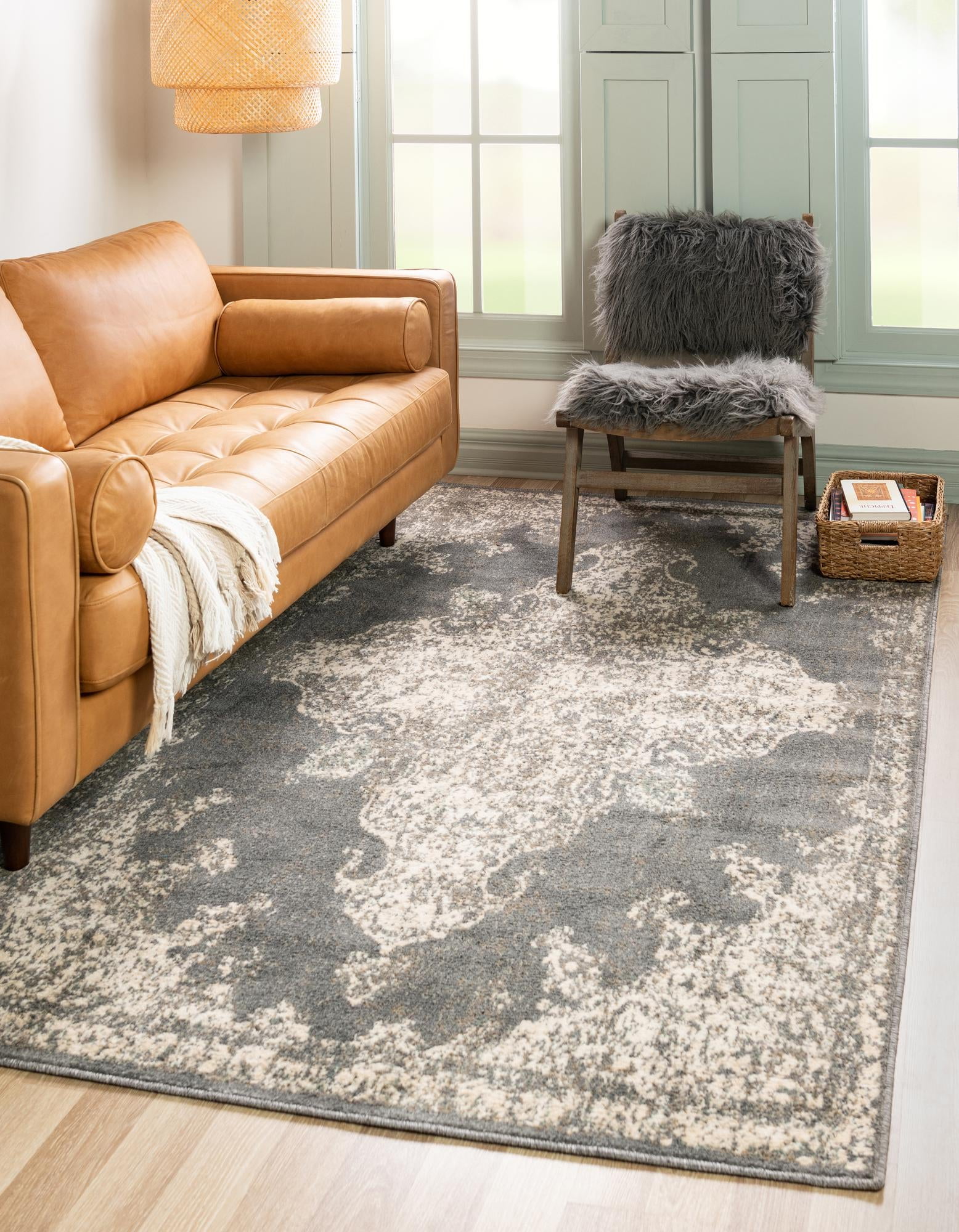 Unique Loom Tuareg Collection Area Rug - Medallion (5' x 8' Rectangle ...