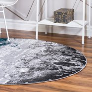 Phantoscope Deluxe Soft Faux Rabbit Fur Collection Round Decorative ...