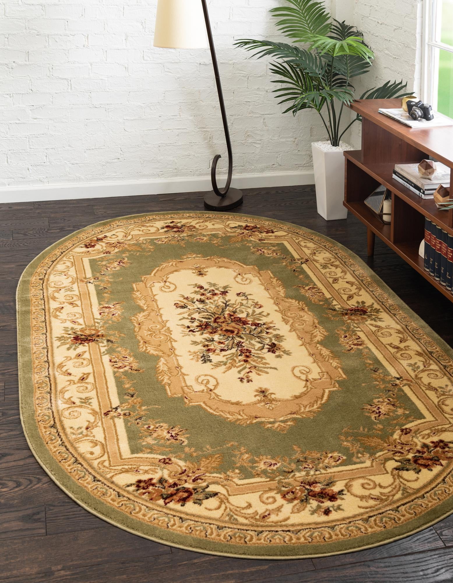 Unique Loom Versailles Collection Area Rug - Henry (5' 3" x 8' Oval ...