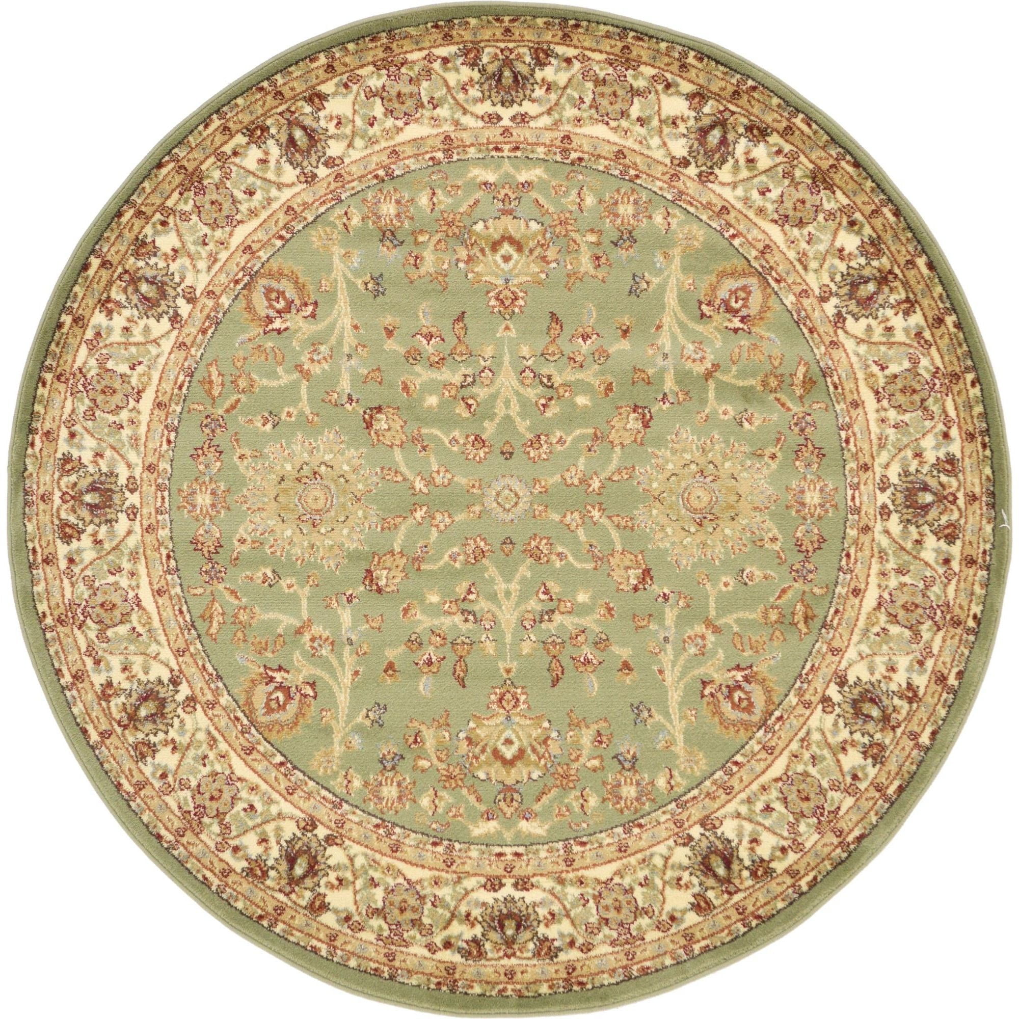 Unique Loom Voyage Collection Area Rug - St. Florence (6' 1" Round ...