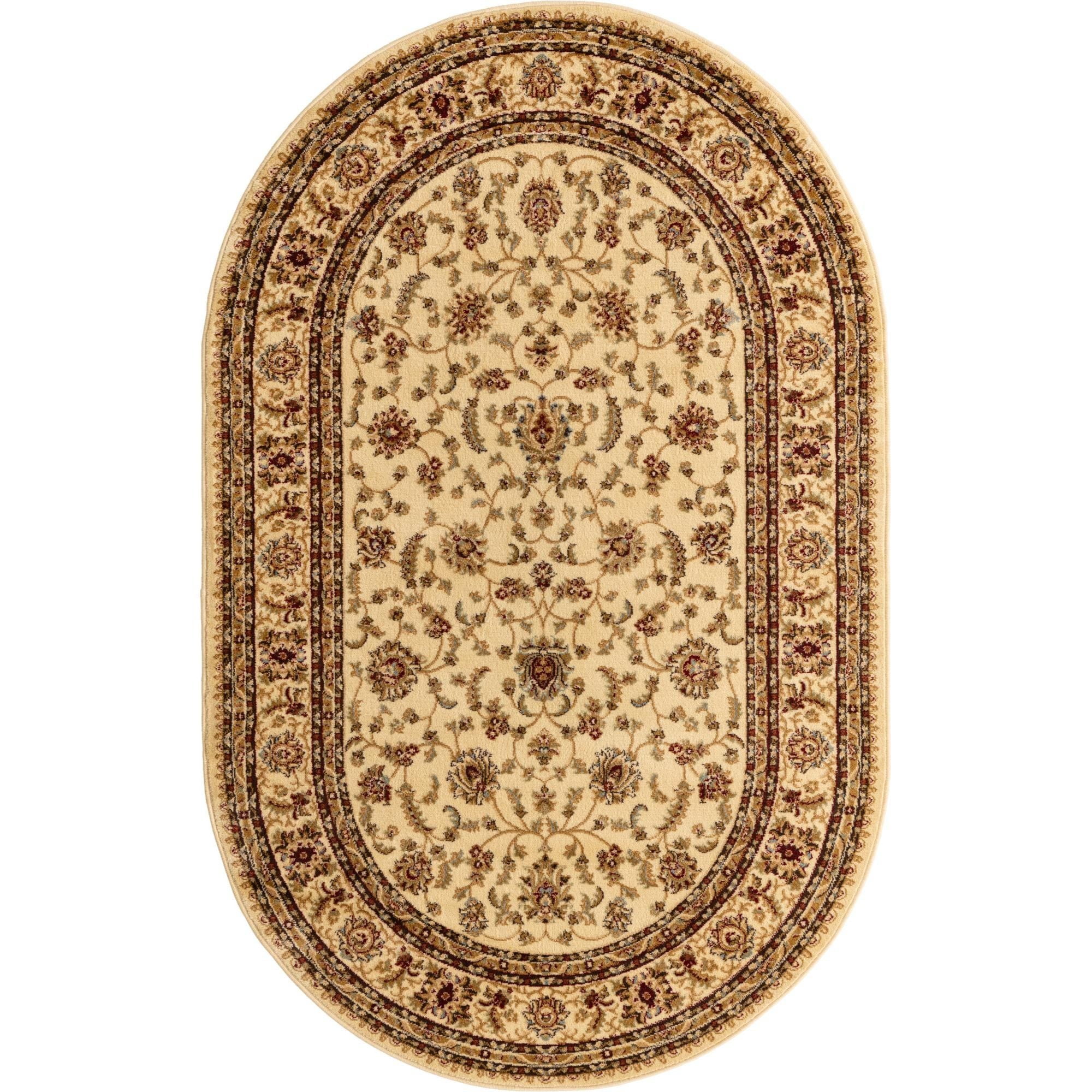 Unique Loom Voyage Collection Area Rug - St. Louis (5' 3" x 8' Oval ...