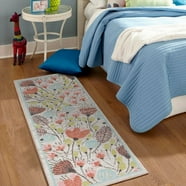 "Eric Carle ABC Kids Rug, Pre-school Learning, Machine Washable Blue ...