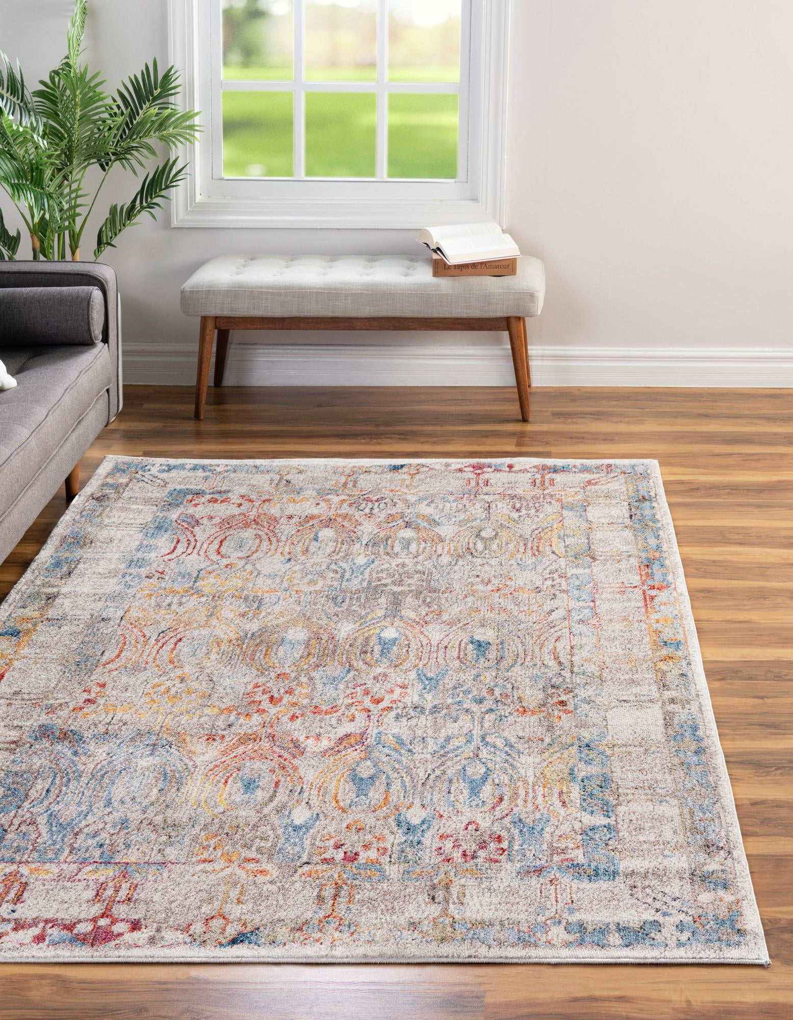 Unique Loom Williamsburg Brighton Rug , 10' 0" x 14' 1" ,Multi ...