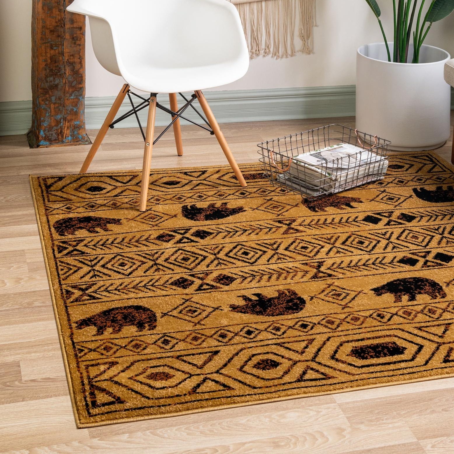 Unique Loom Pioneer Collection Area Rug - Yellowstone (7' 10" Square ...