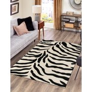 Allstar Zebra Modern Geometric Area Rug (5' 2" x 7' 2") - Walmart.com
