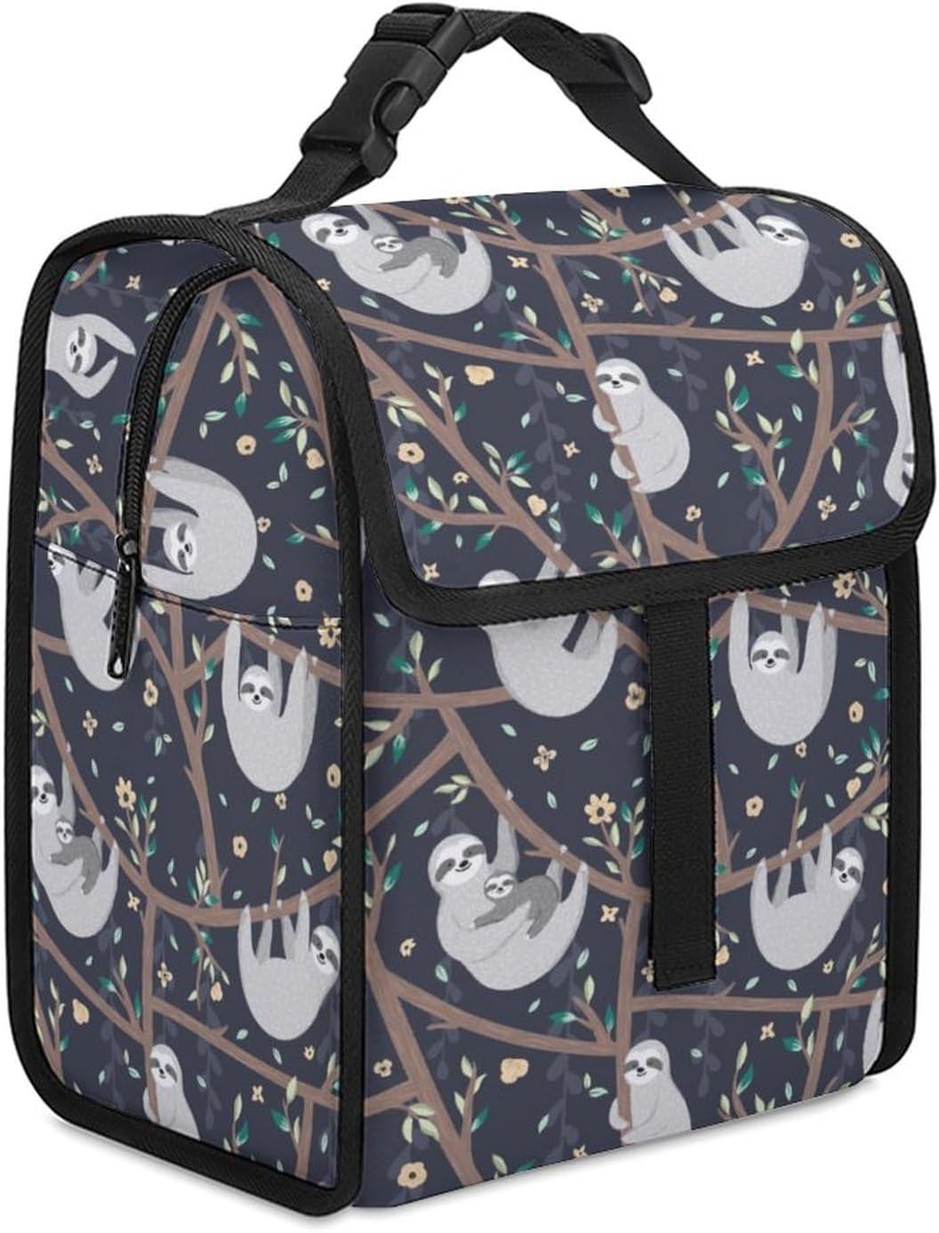 Unique Lunch Box Tote Bag Cute Sloth, Insulated Thermal Lunch Bag with ...