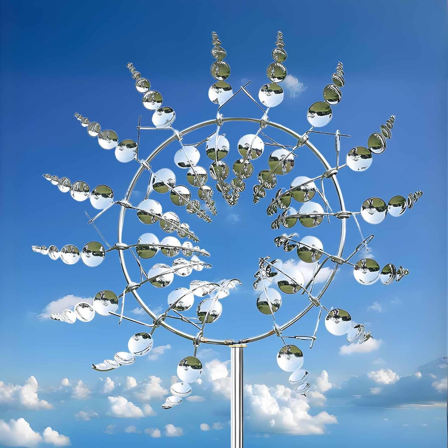 Unique and Magical Metal Windmill,3D Wind Powered Kinetic Sculpture ...
