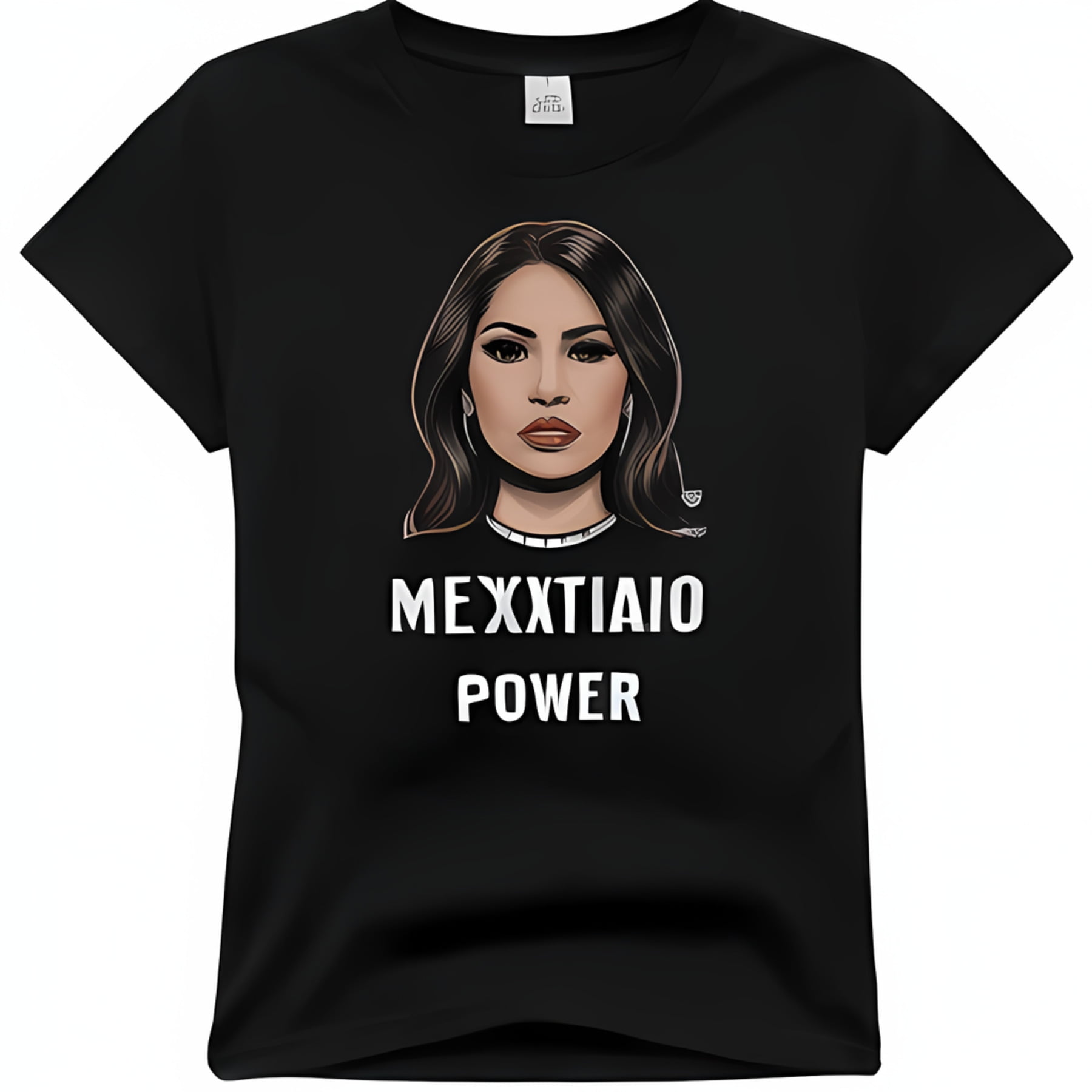 Unique Maria Sh congilis Face Graphic Black T-Shirt Hyper Realistic ...