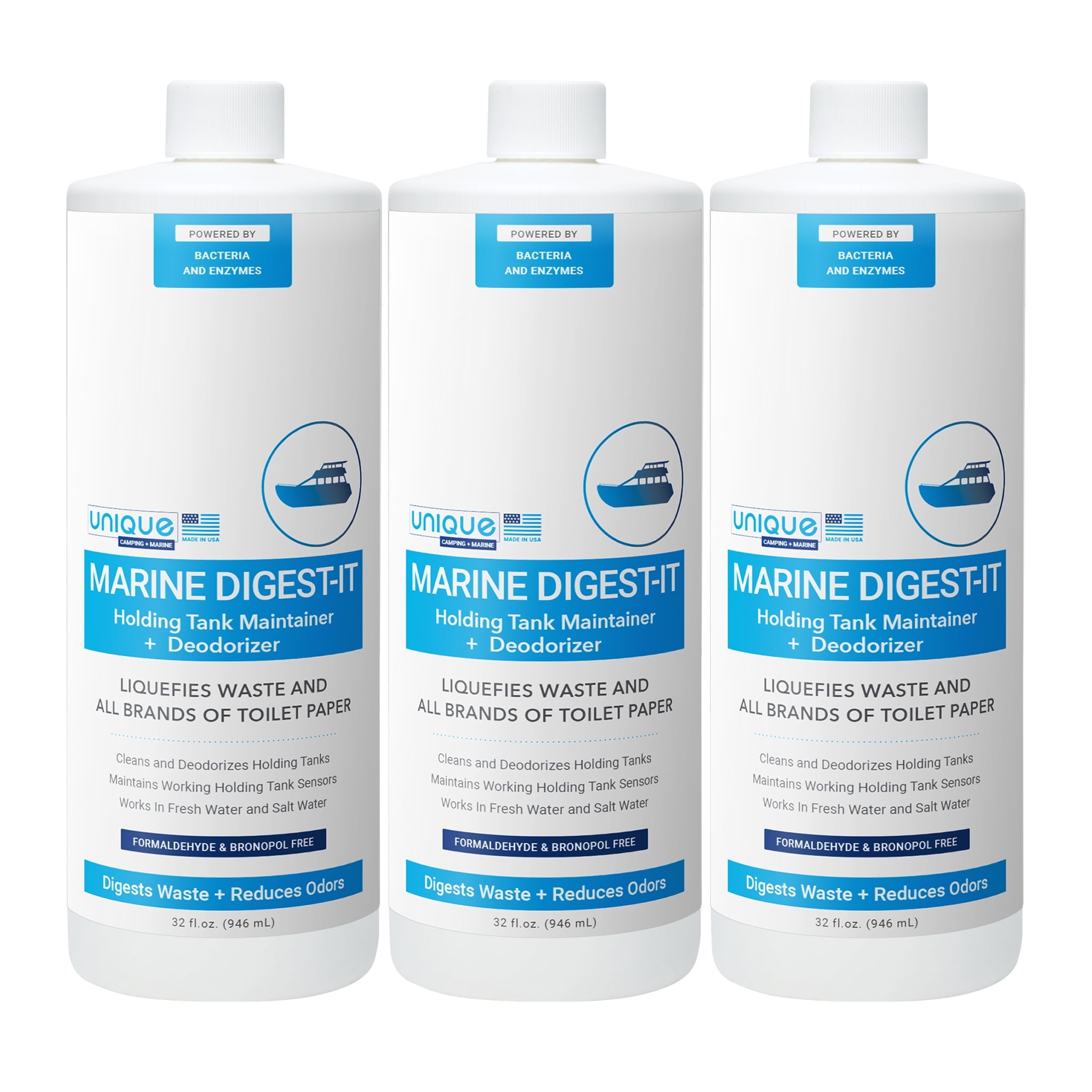 Unique Marine Digest-It Boat Holding Tank Cleaner & Deodorizer - 16 ...